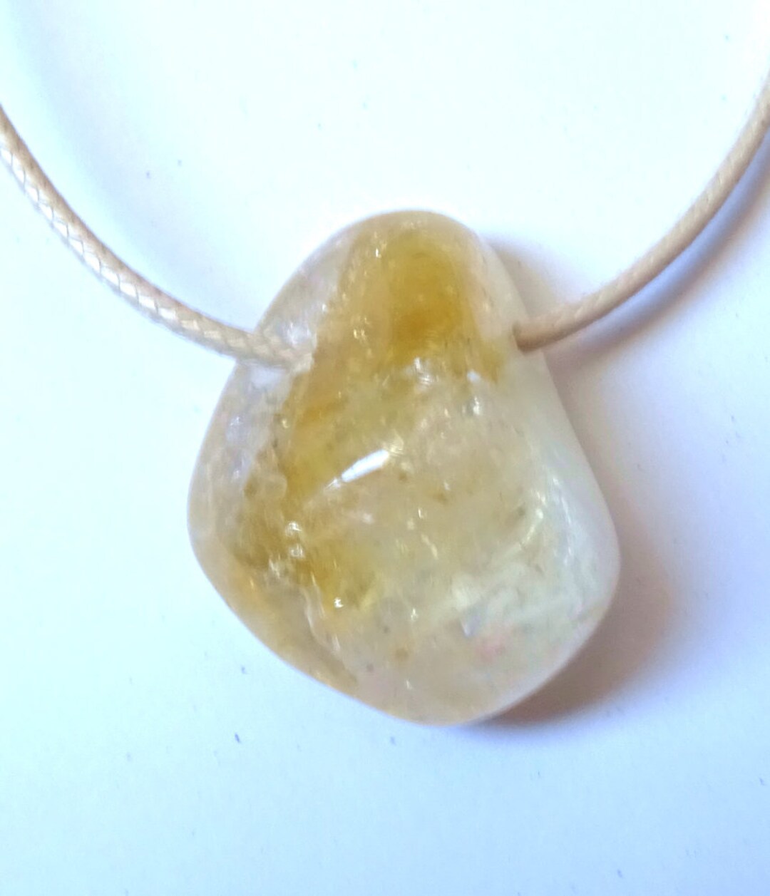 Large Citrine on the Chain, Citrine Stone - Etsy