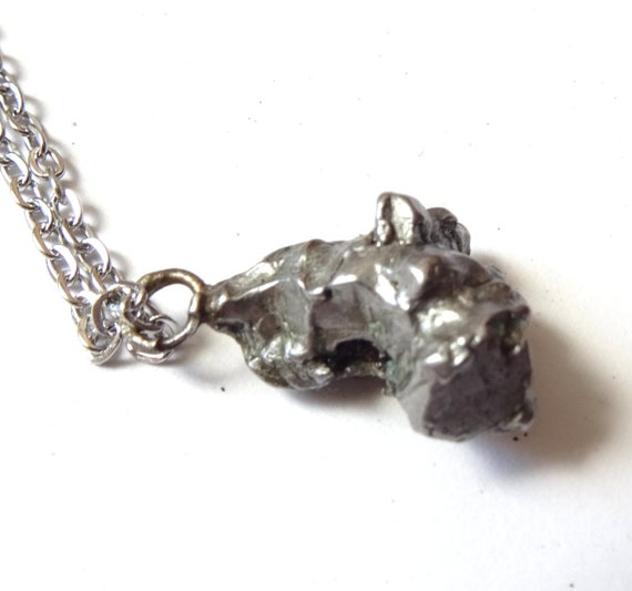 Certified meteorite, meteorite necklace with certific… - Gem