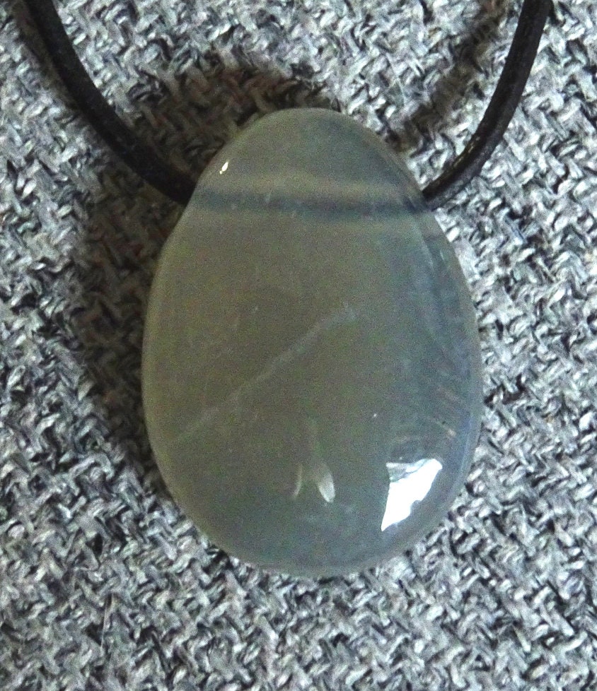 Agate Natural Agate Chain Pendant - Etsy UK
