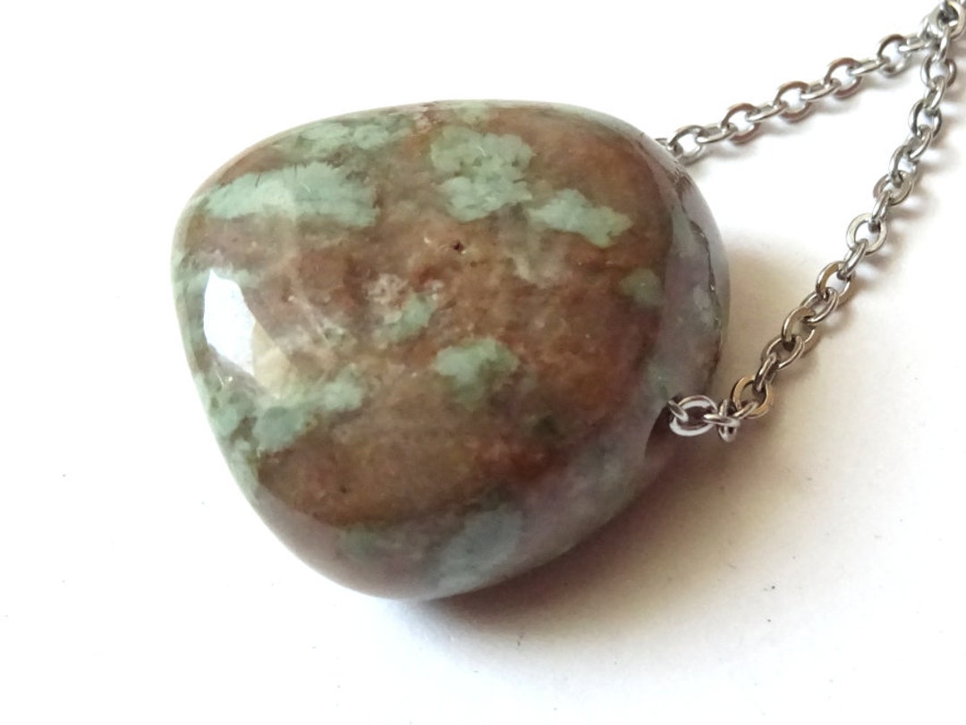 Nunderite With Stainless Steel Necklace, Australian Nunderite Hole ...