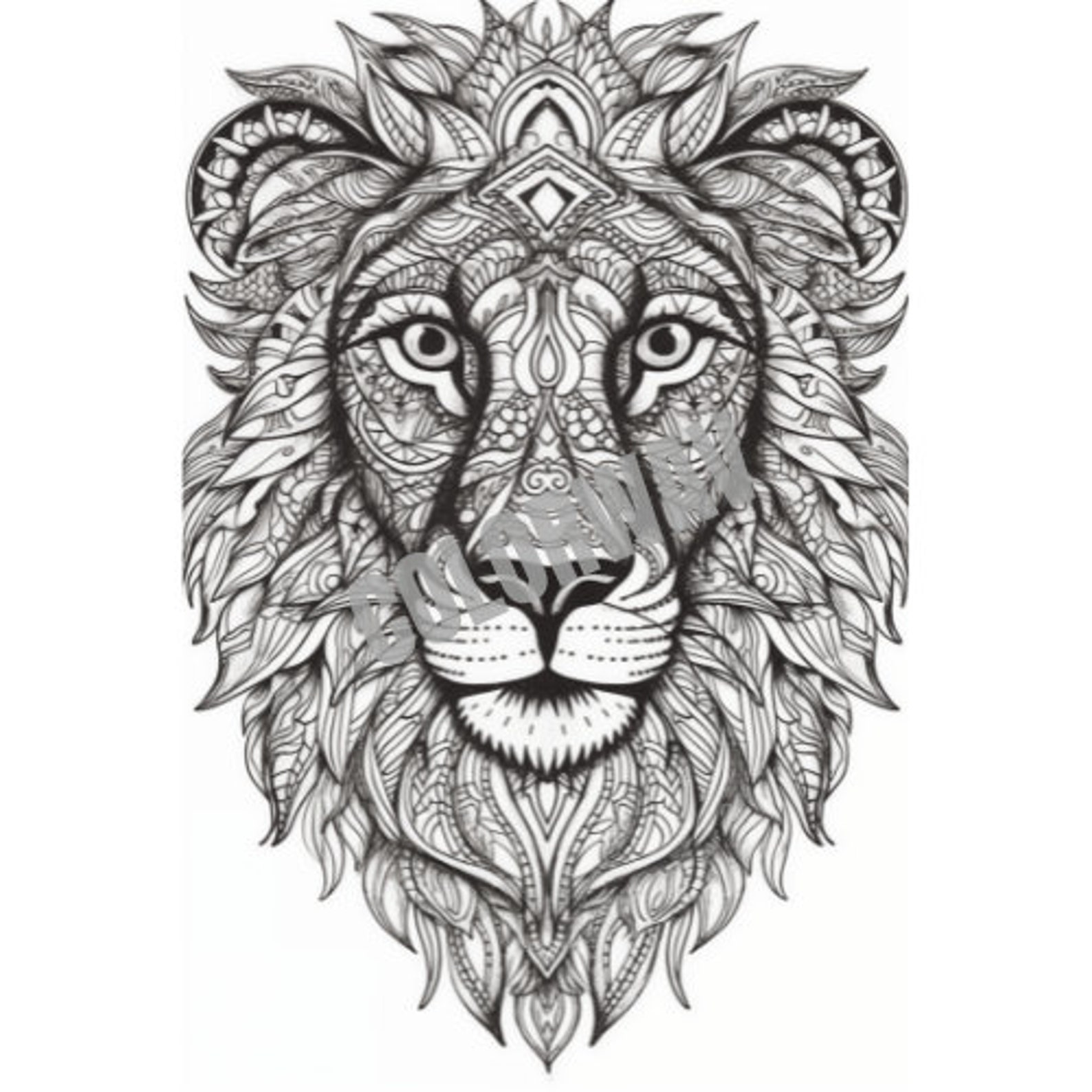 Majestic Lion Mandalas: Set of 26 Intricate Coloring Pages - Instant ...