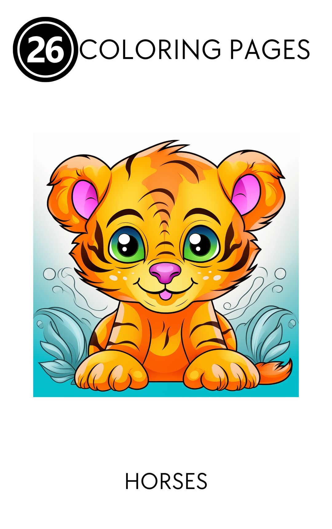 Roaring Fun: 26 Exciting Tiger Coloring Pages for Kids! - Etsy
