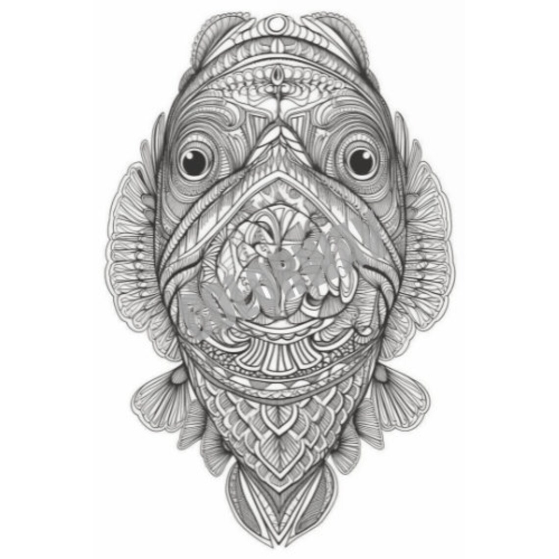 Underwater Mandalas: Set of 26 Intricate Fish Mandala Coloring Pages ...