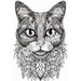 Cat Mandala Coloring Pages - Set of 8, Intricate Feline Designs ...