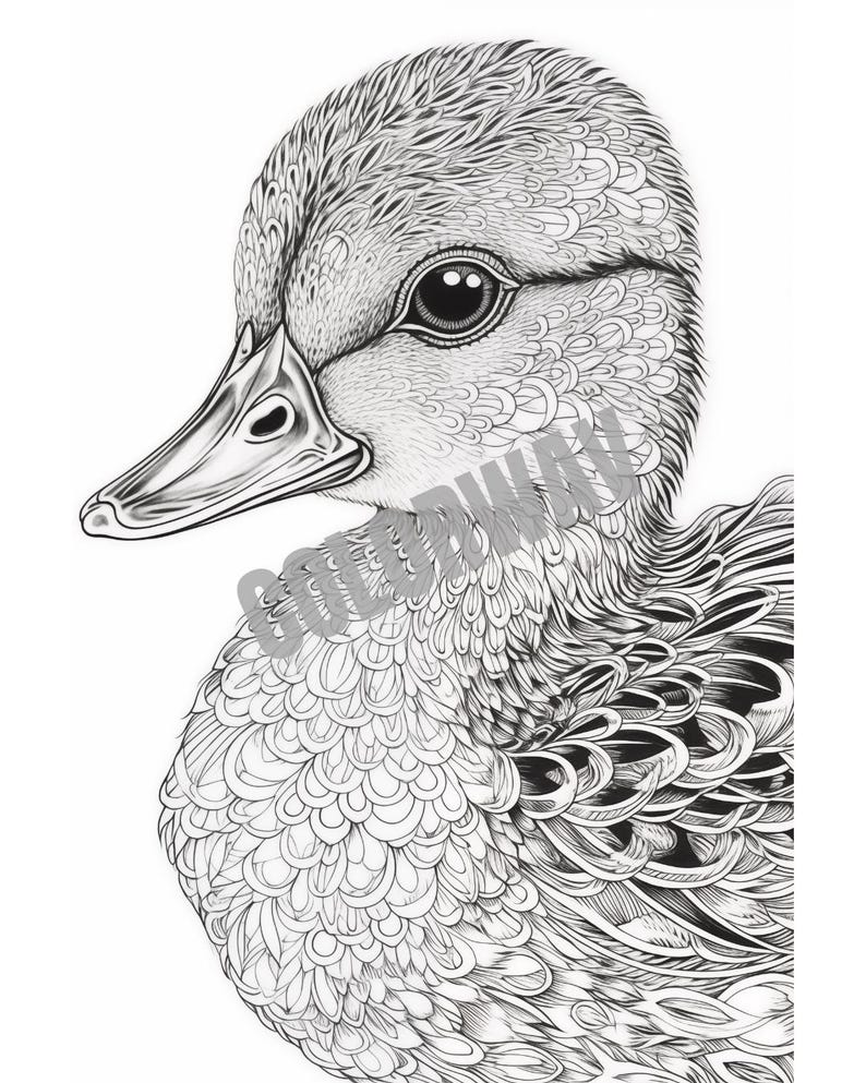 Adorable Baby Duck Mandalas: Set of 26 Cute & Calming Coloring Pages ...