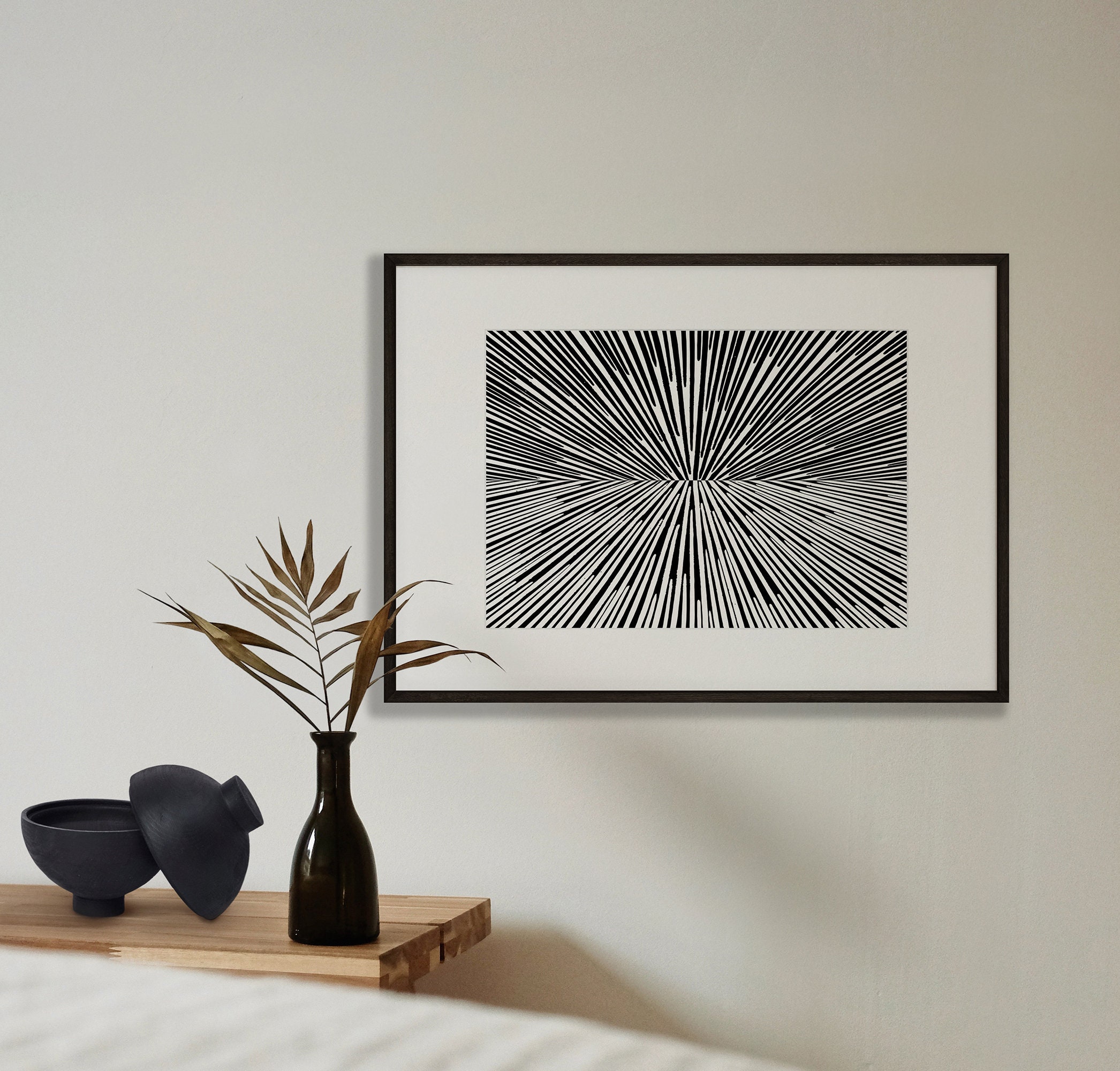 Abstract Sun Print, Sun Art, Black and White Abstract Art, Abstract ...