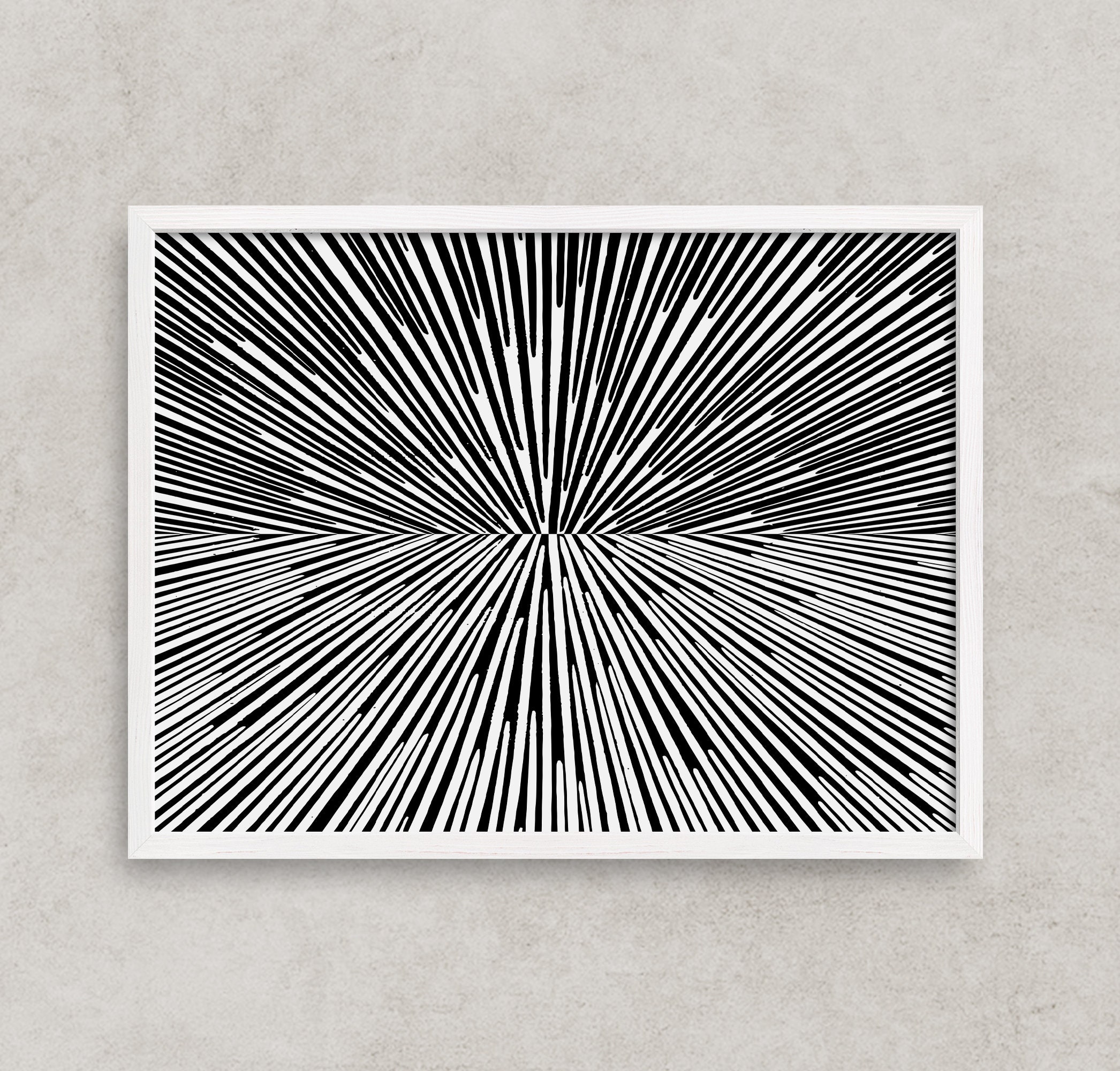 Abstract Sun Print, Sun Art, Black and White Abstract Art, Abstract ...