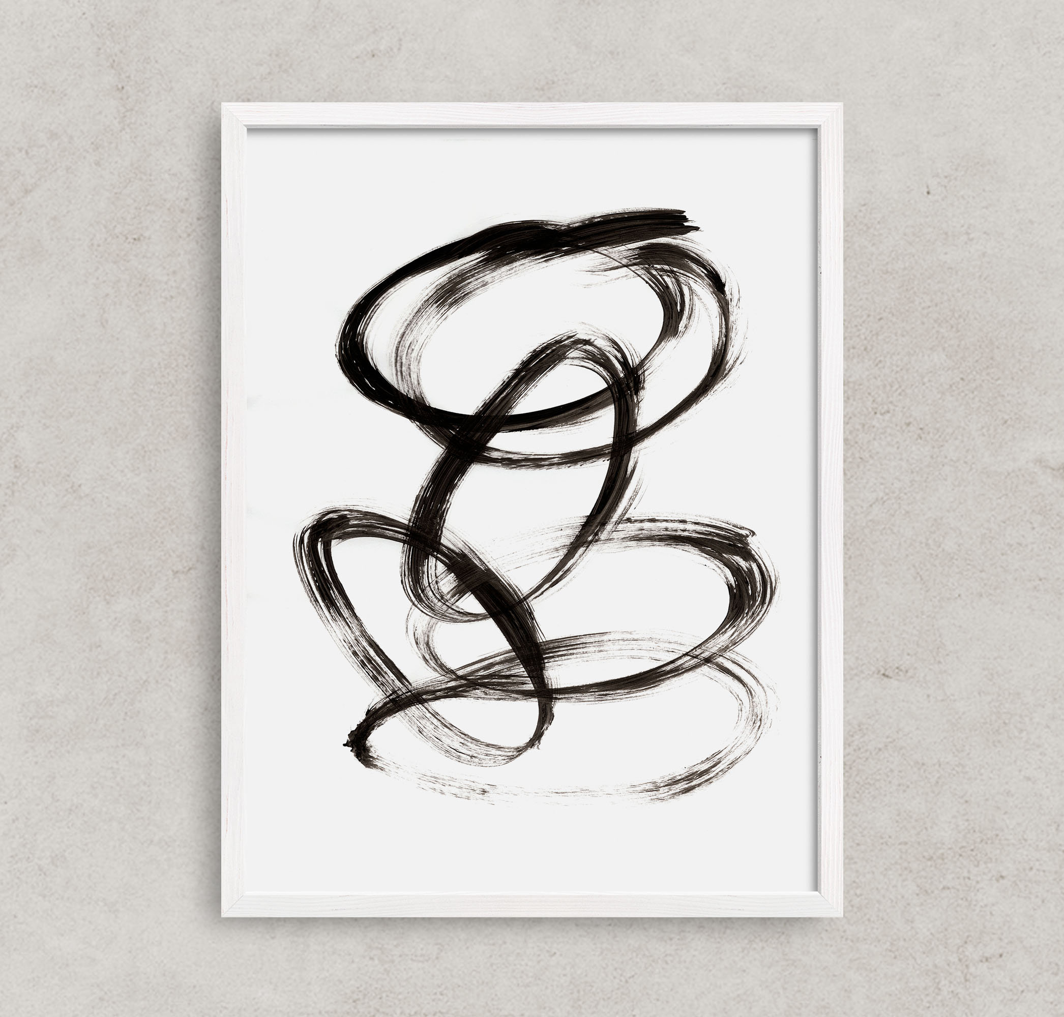 Arte abstracto en blanco y negro, arte abstracto mínimo, arte abstracto ...