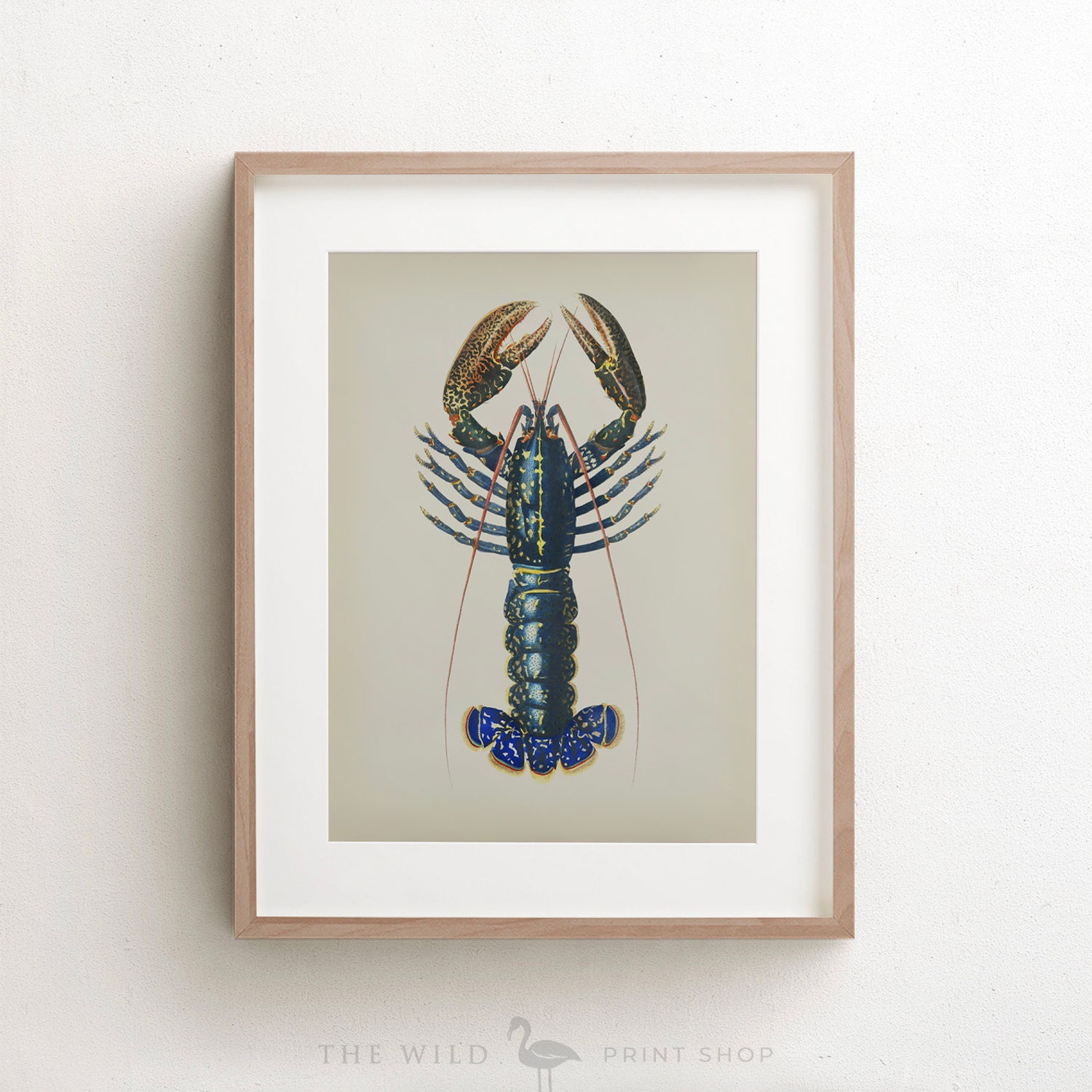 Lobster Print Vintage Lobster Print Lobster Wall Art | Etsy