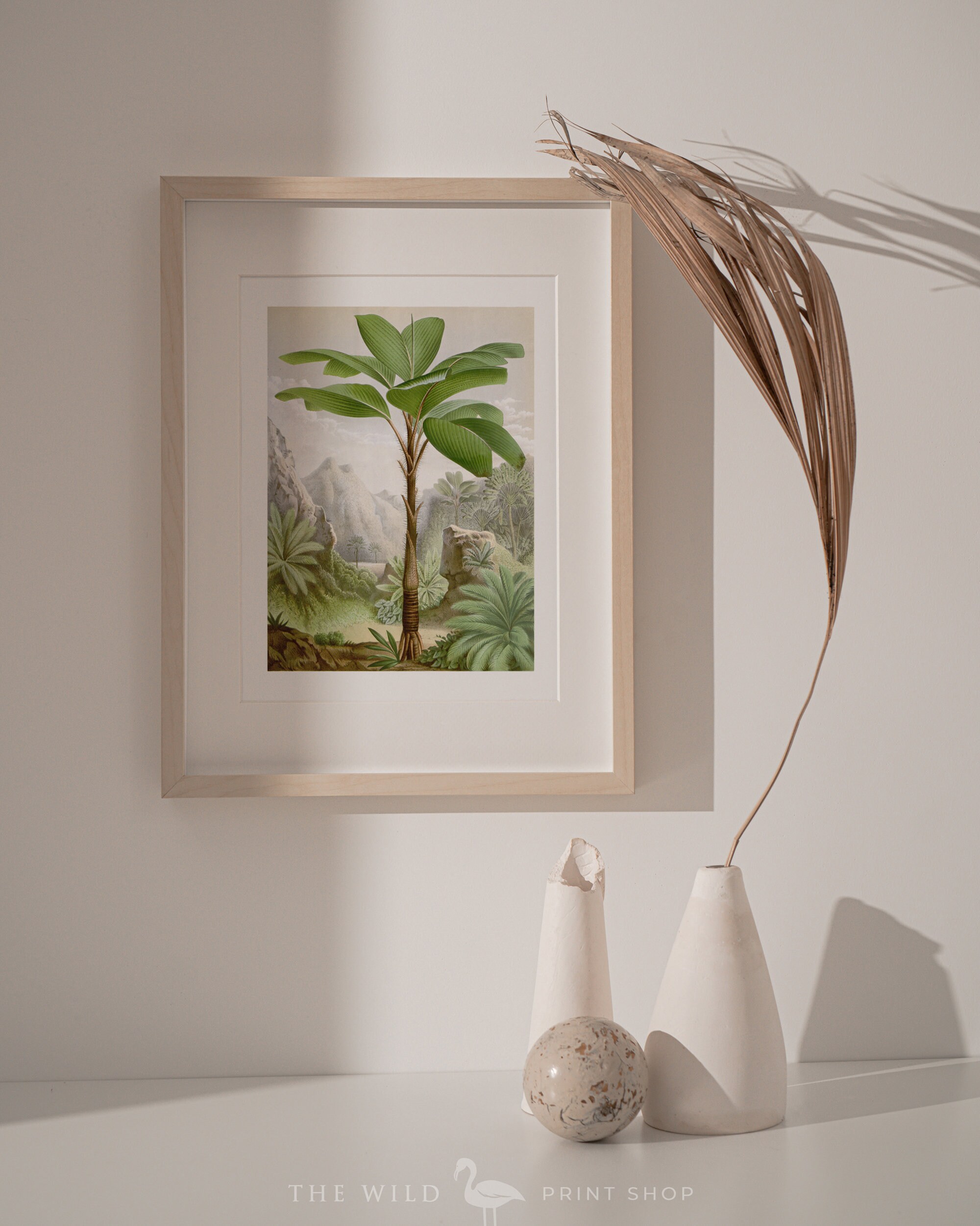 Palm Tree Print Tropical Palm Print Island Print Vintage | Etsy