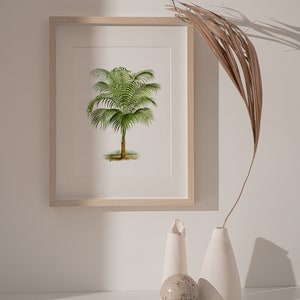 Palm Tree Print Tropical Palm Print Palm Tree Art Print - Etsy