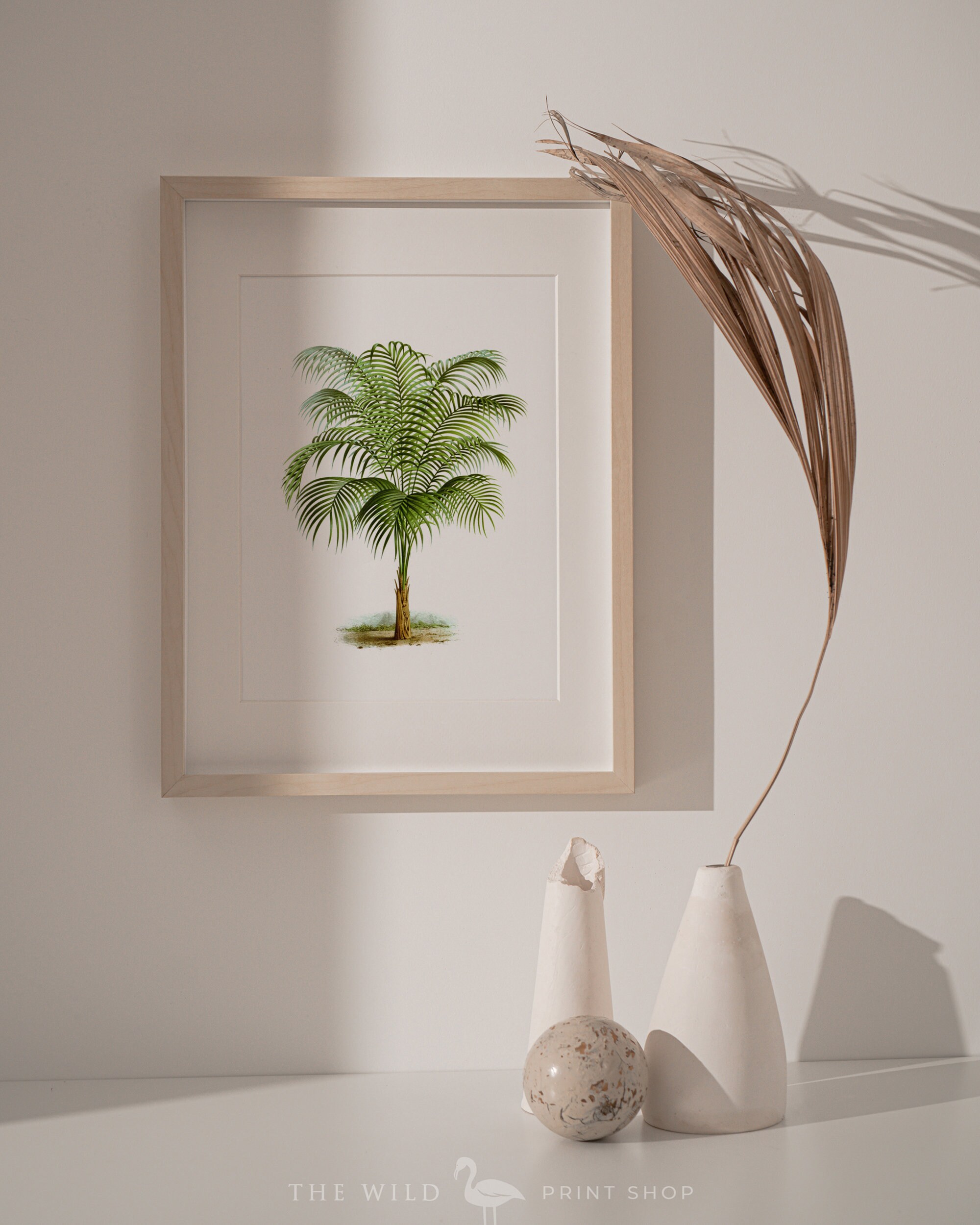 Palm Tree Print Tropical Palm Print Palm Tree Art Print | Etsy