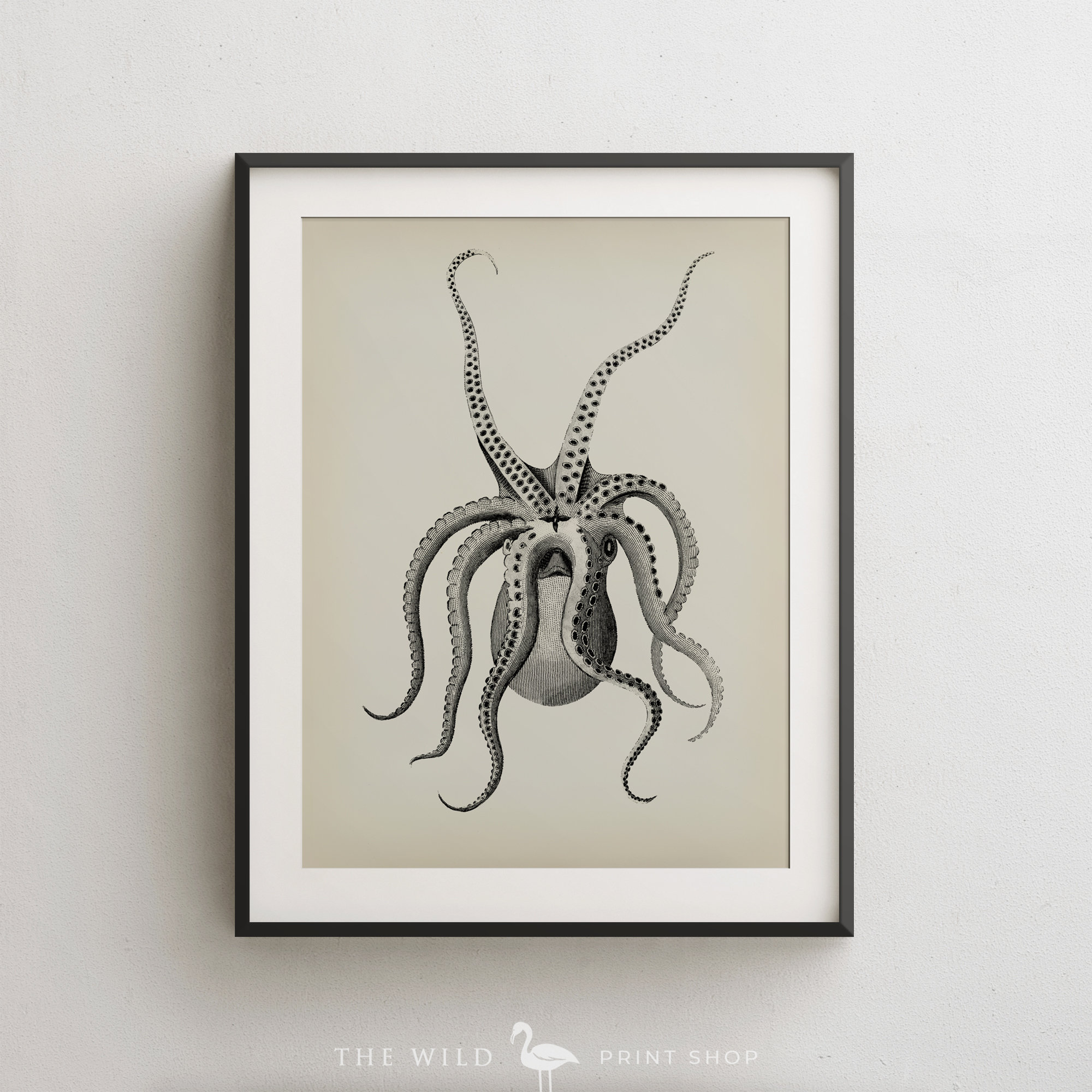 Octopus Print Vintage Octopus Print Octopus Wall Art | Etsy