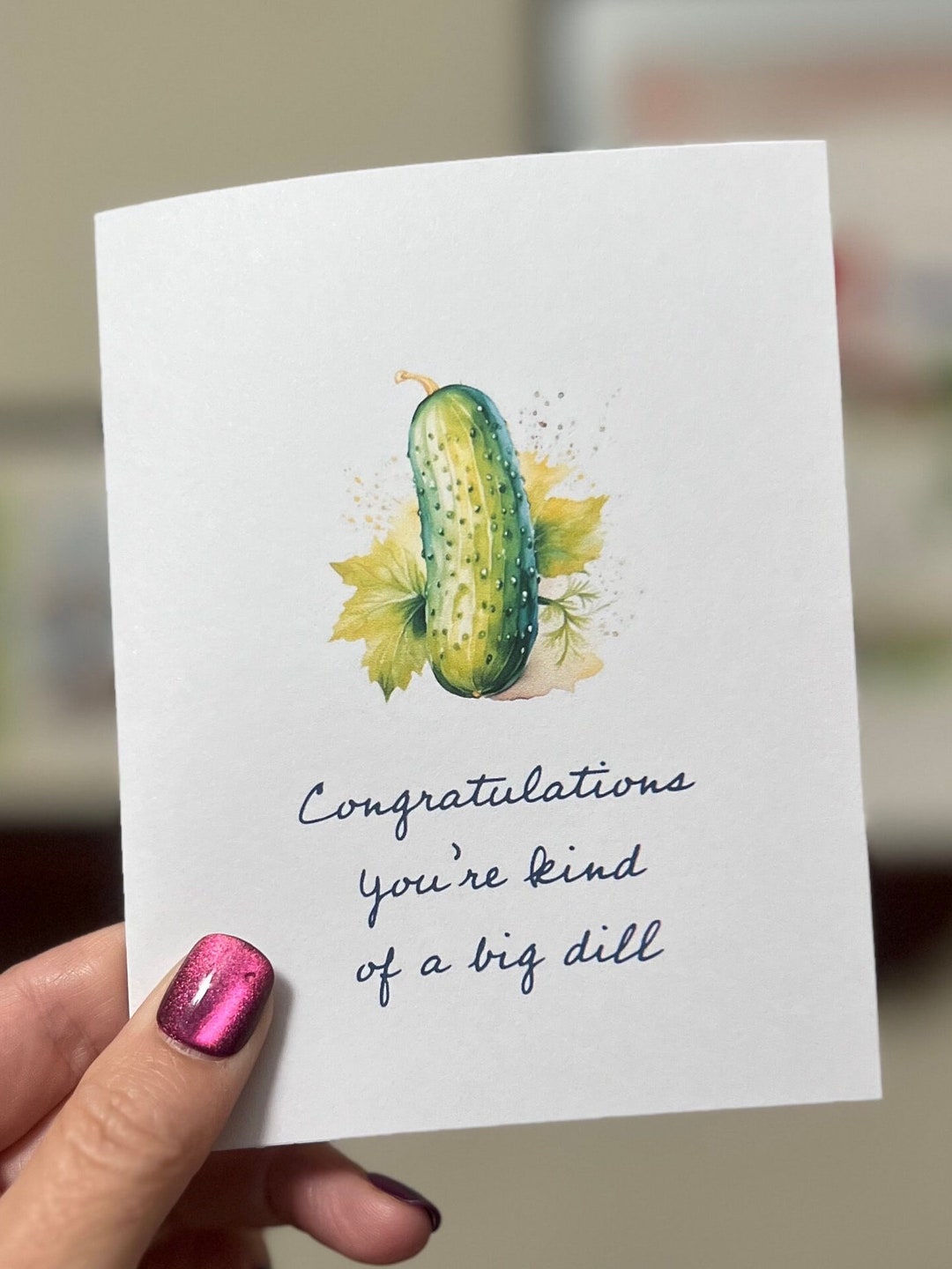 Pickle Congratulations Card: Funny Achievement Card for Grads or ...
