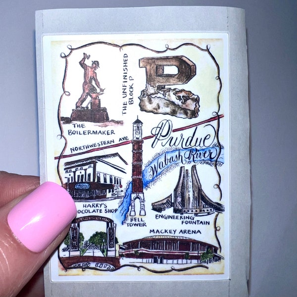 Purdue Logo Sticker - Etsy