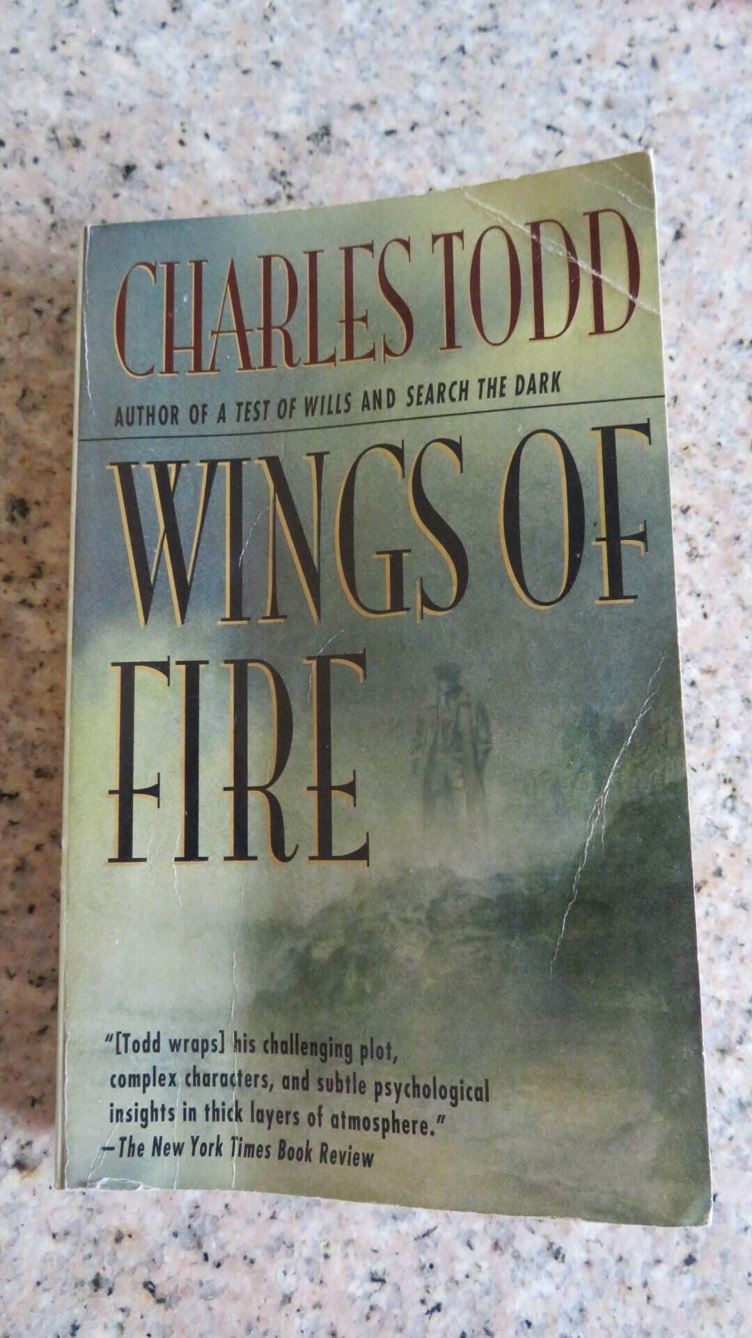 WINGS of FIRE Charles Todd Inspector Rutledge Novel 1999 - Etsy
