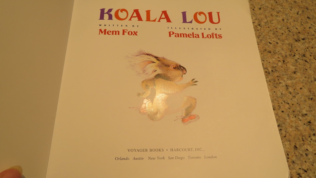 KOALA LOU Mem FOX Australian Animals 1989 Softcover Children's Book ...