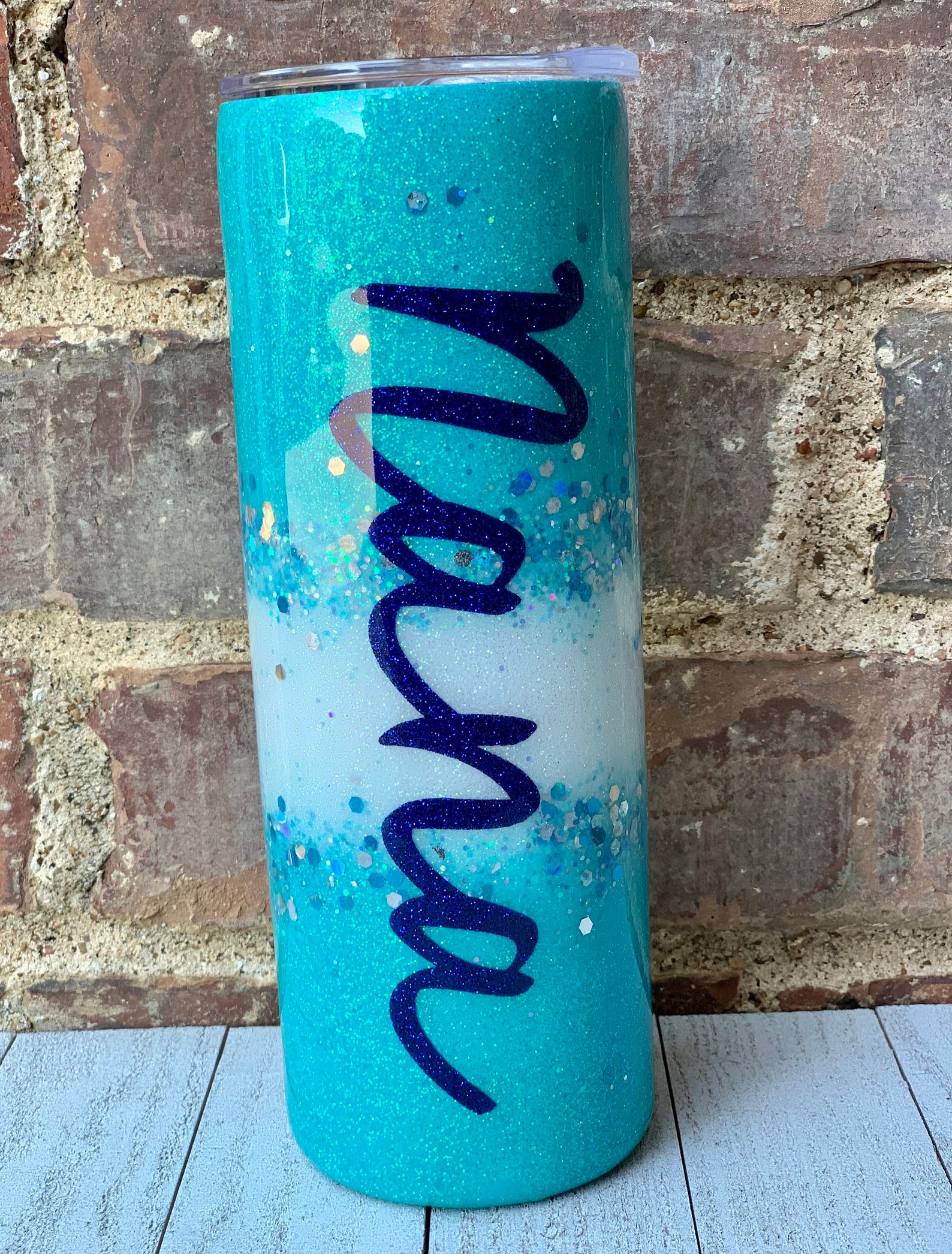 Custom Personalized Glitter Tumblers, Create Your Owntumbler. Epoxy ...