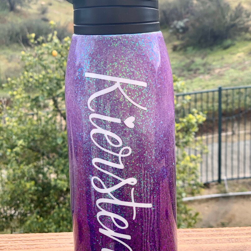 Glitter Water Bottle - Etsy