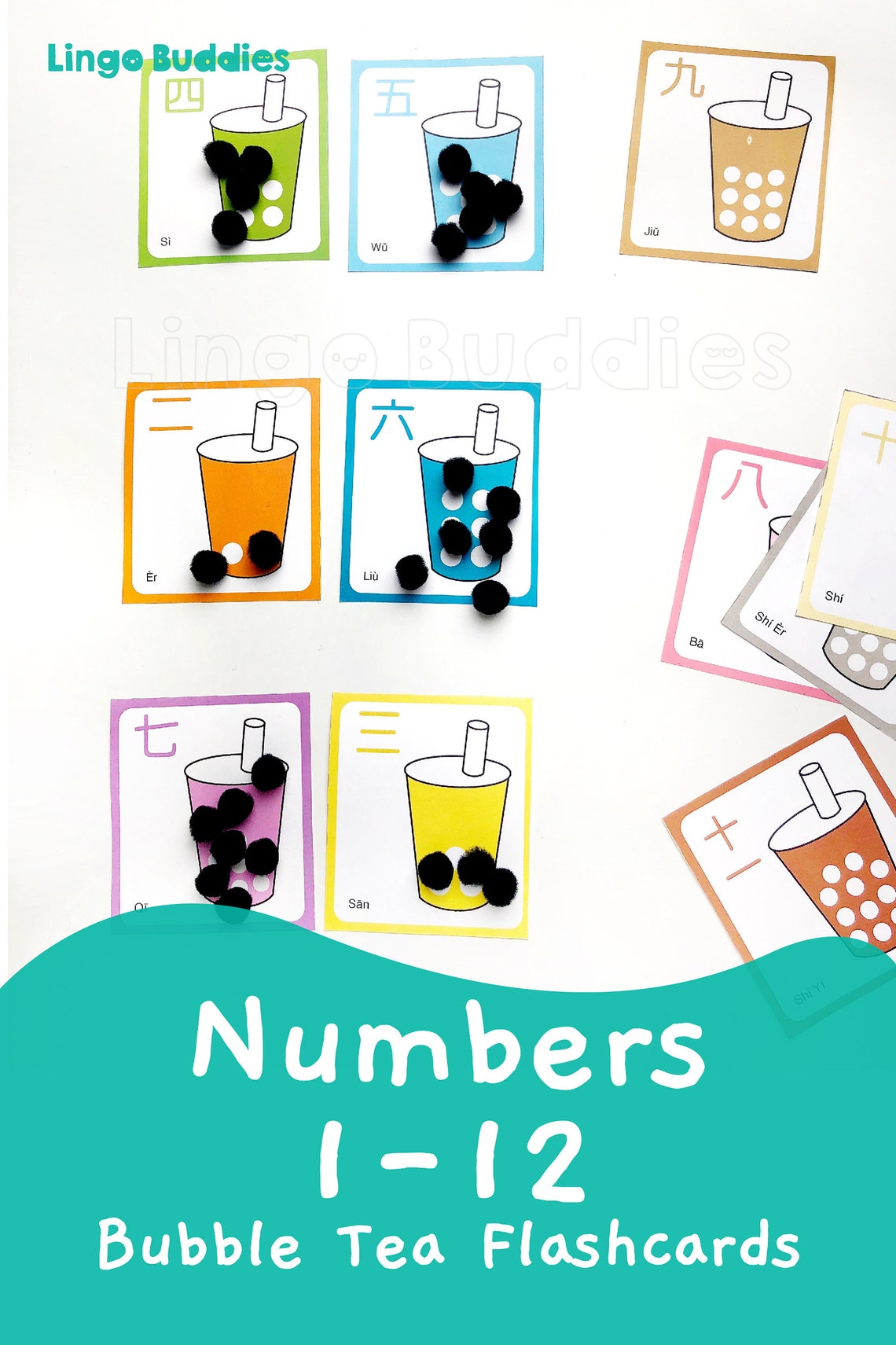 Chinese Numbers Flashcards | Kids Learning Mandarin Chinese | Chinese ...