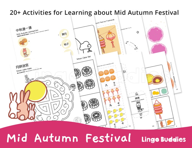 Chinese Mid Autumn Festival Activity Book | Moon Festival Activities ...