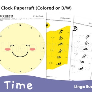 Chinese English Time Activity Book | Chinese Learning Activities for ...