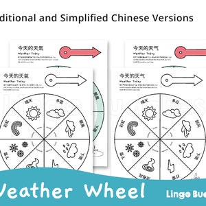 Chinese Weather Wheel | Kids Learning Mandarin Chinese | Chinese ...