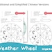 Chinese Weather Wheel | Kids Learning Mandarin Chinese | Chinese ...