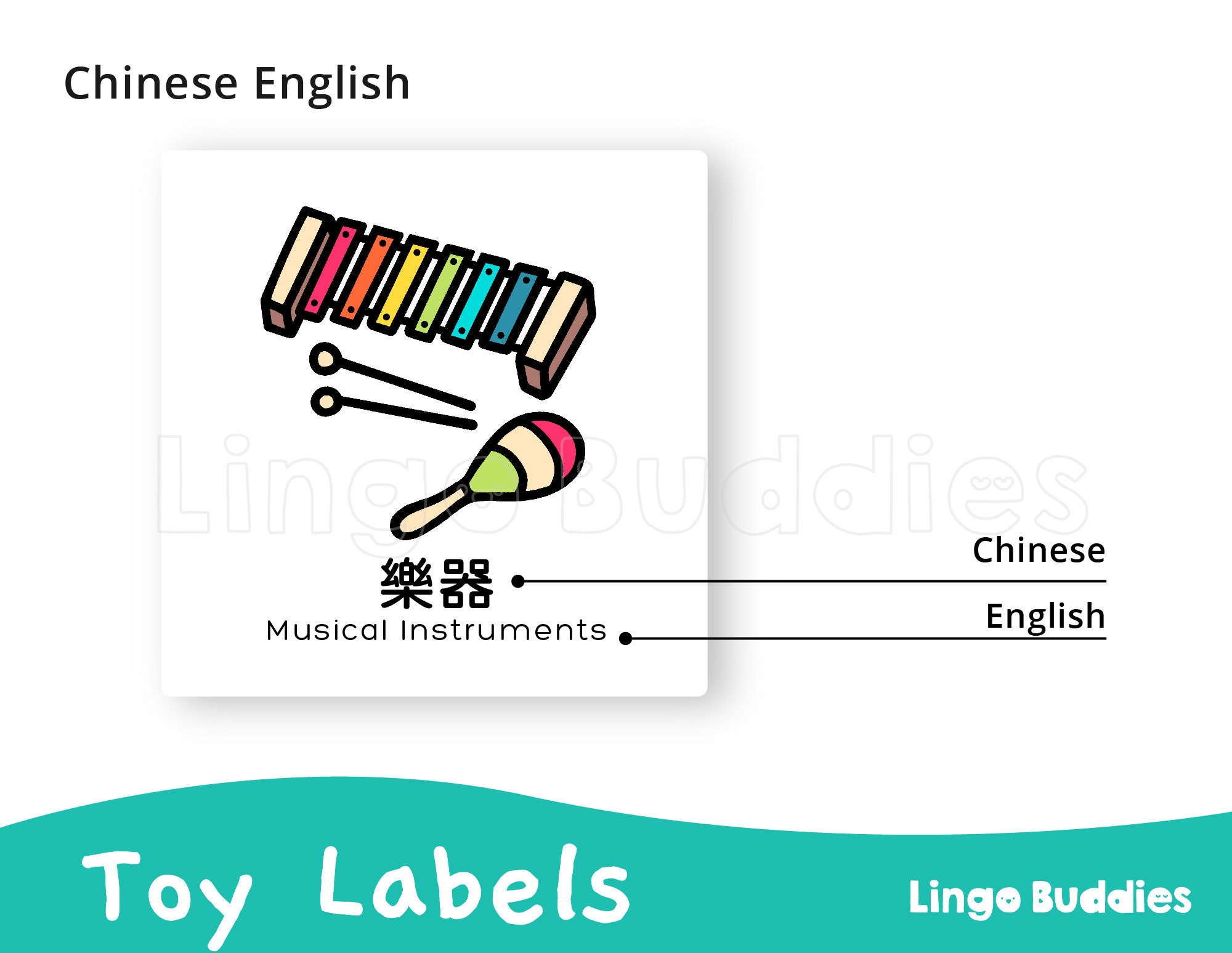 Chinese English Toy Labels | Bilingual Chinese Flashcards | Kids ...