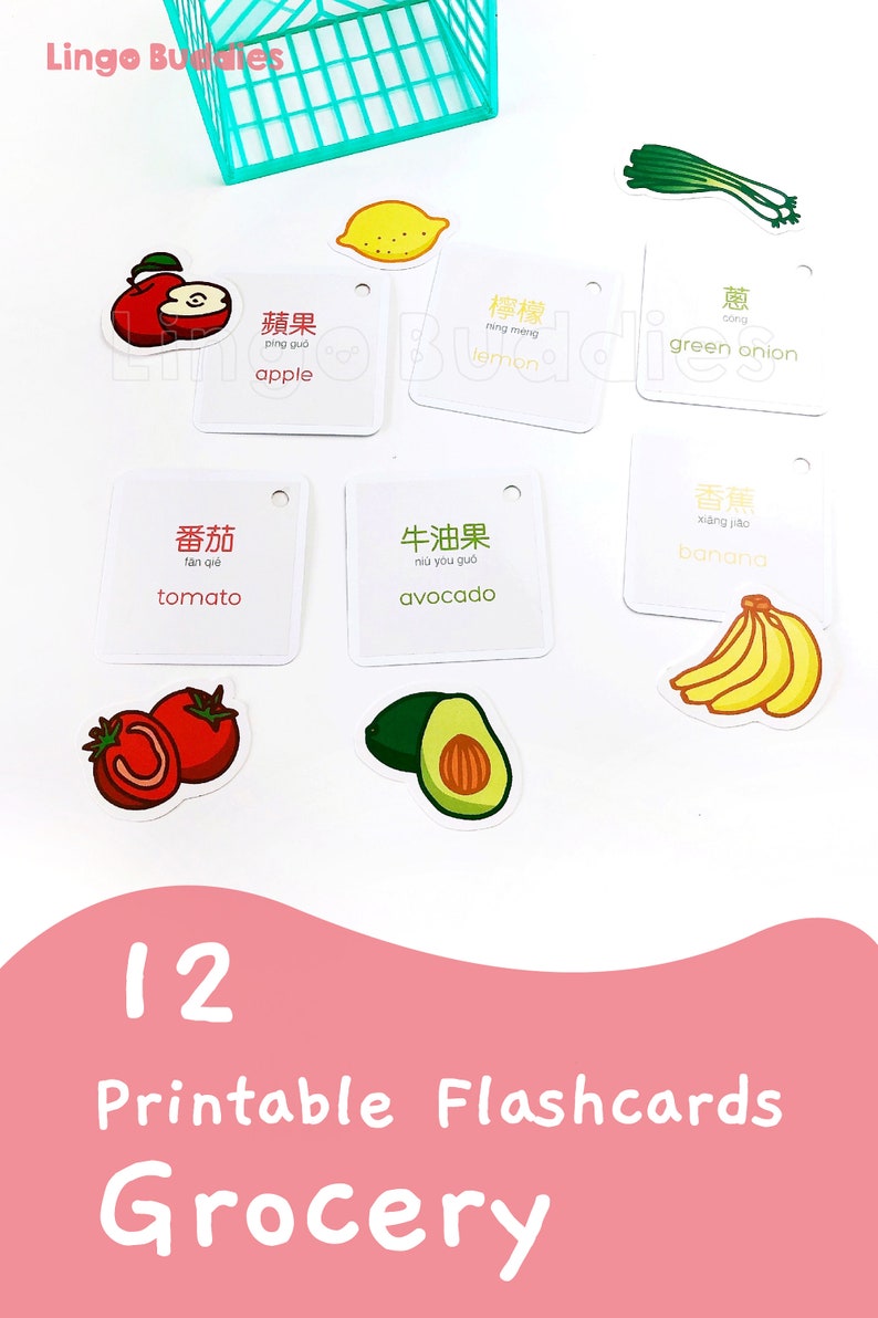 Chinese Learning Flashcards | Bilingual Chinese Flashcards | Printable ...