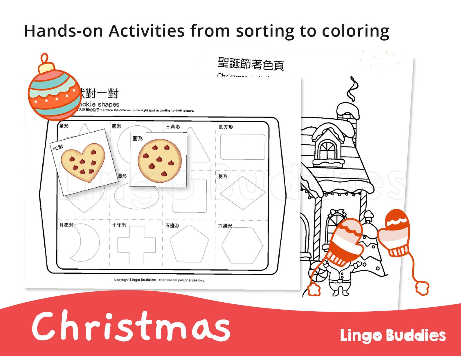 Chinese English Christmas Activity Book | Chinese Learning Activities ...