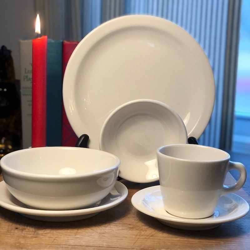 Antique White Dinnerware - Etsy