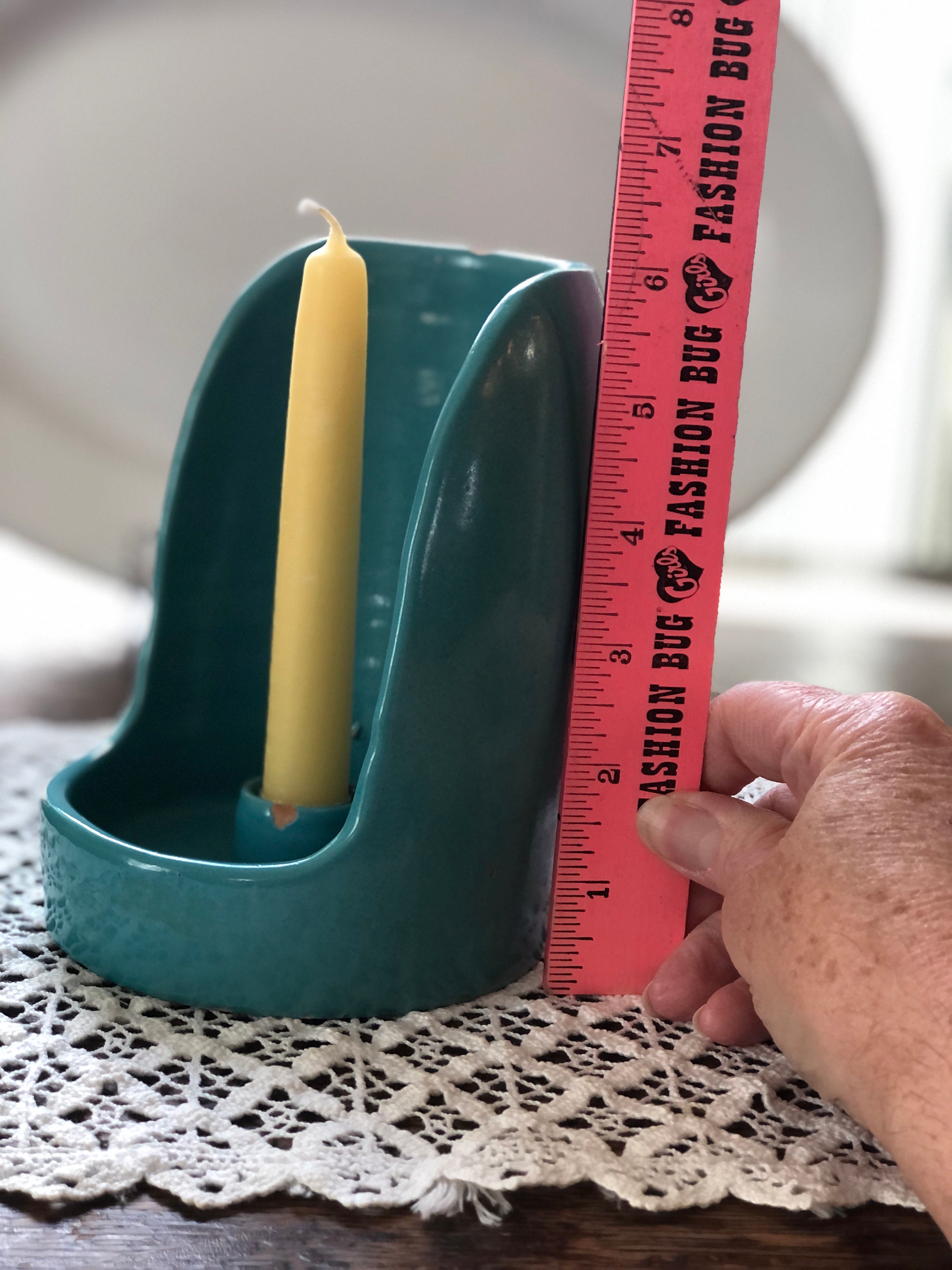 Vintage Pottery Candlestick Sconce With Handle Made in Italy - Etsy.de