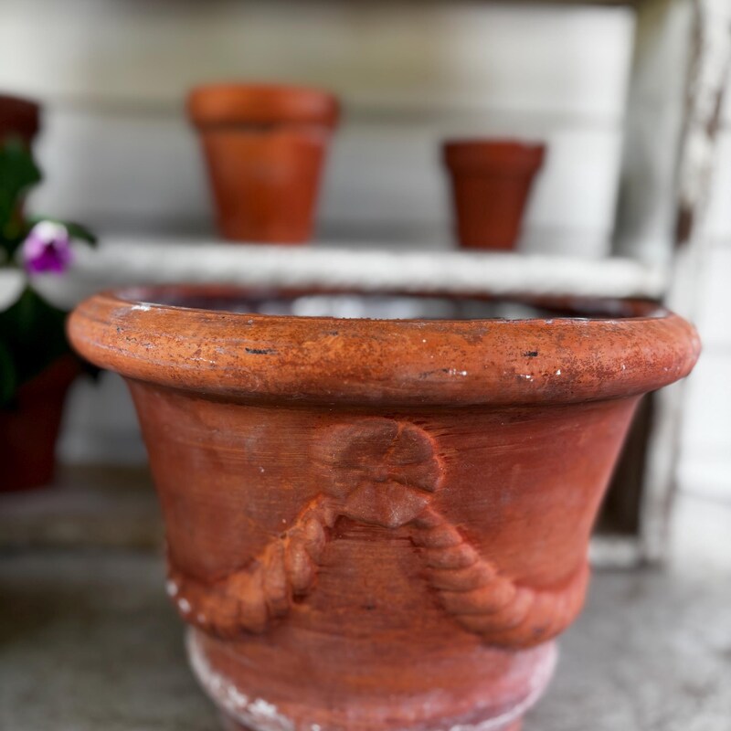 Aged Terracotta Pots - Etsy