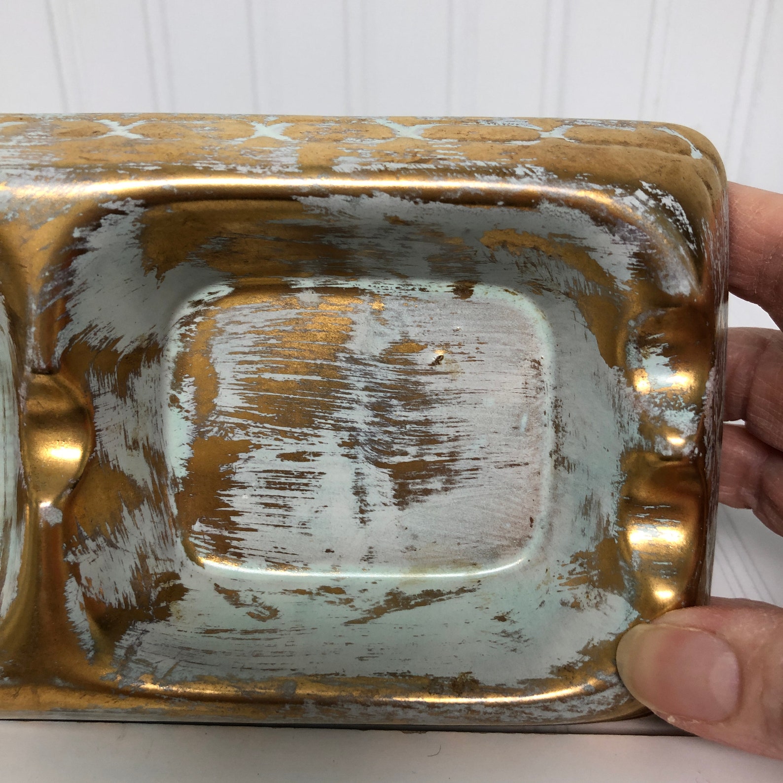 Vintage Stangl Pottery Ashtray, Mid Century Stangl Antique Gold 5076 ...