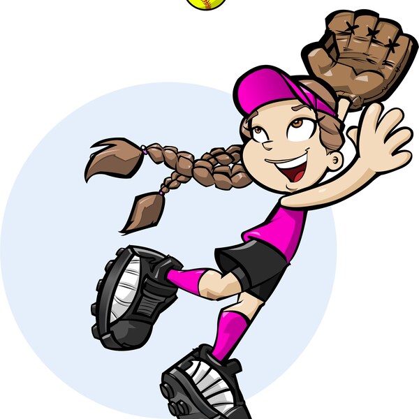 Softball Art - Etsy
