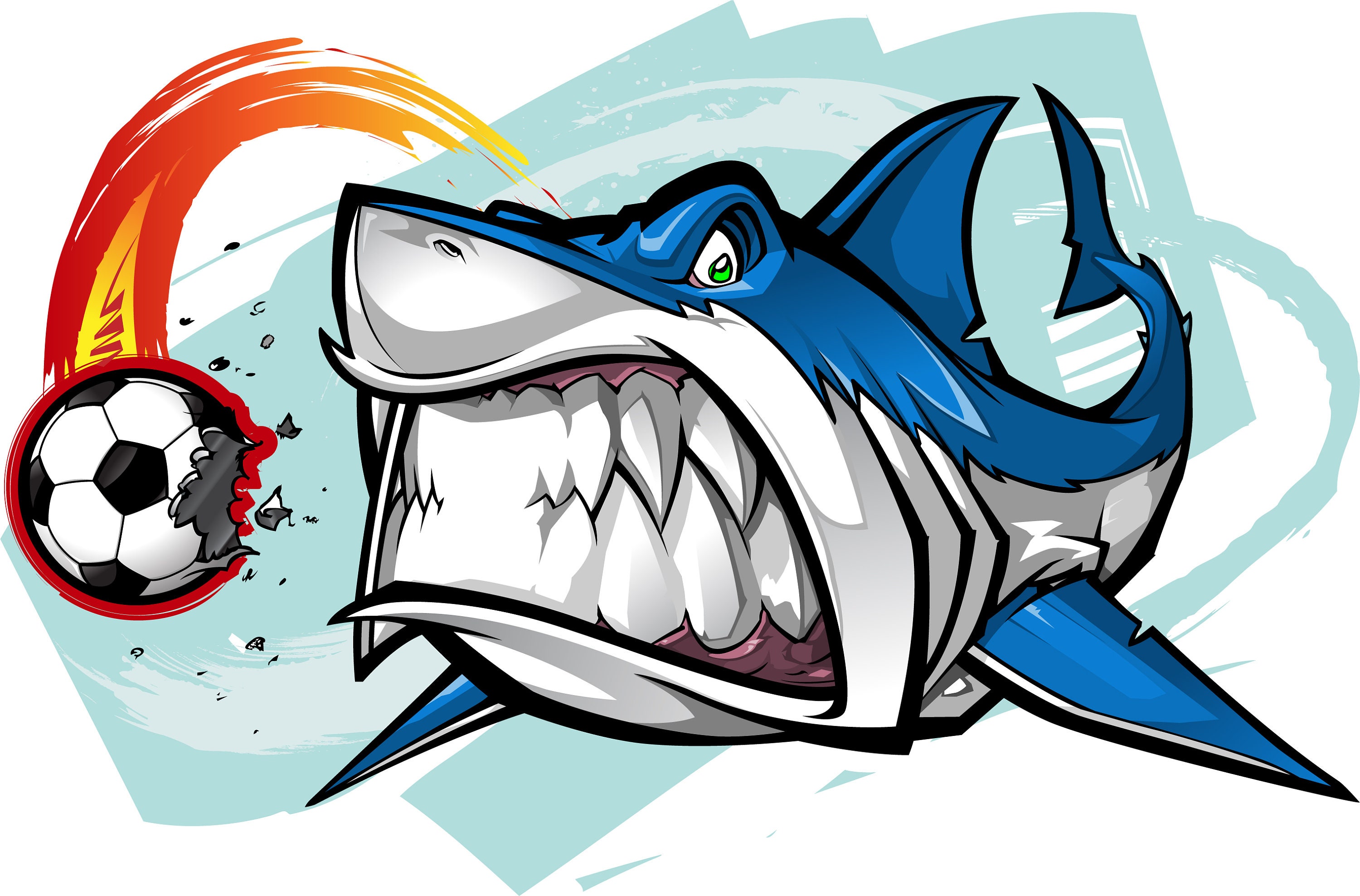 Soccer Ball Clip Art Shark