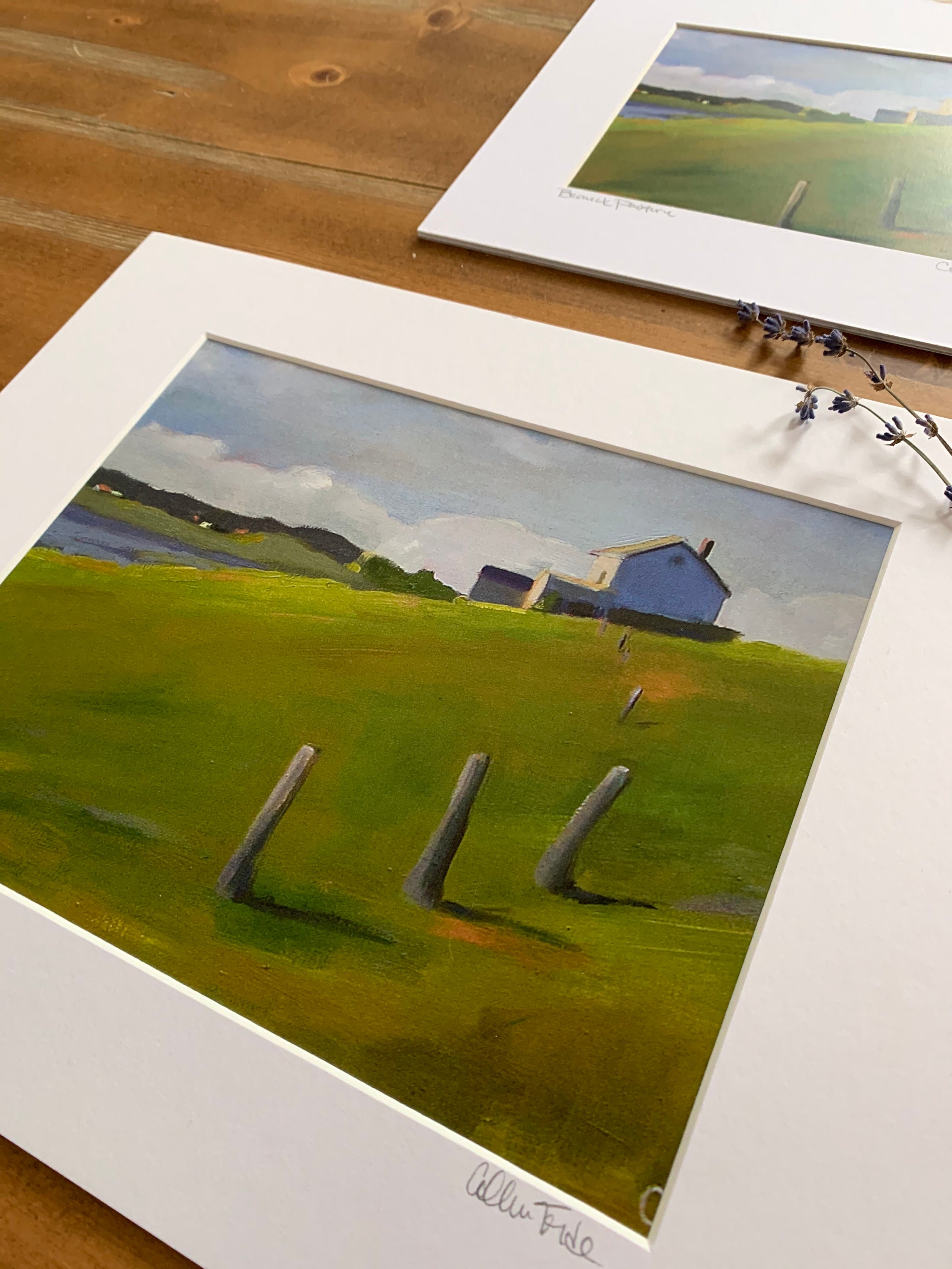 Berwick Barn, Maine, Abstract Landscape, Maine Art, Art Print, Painting ...