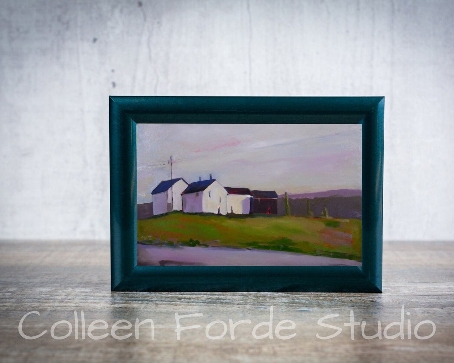 Berwick Barn, Maine, Abstract Landscape, Maine Art, Art Print, Painting ...