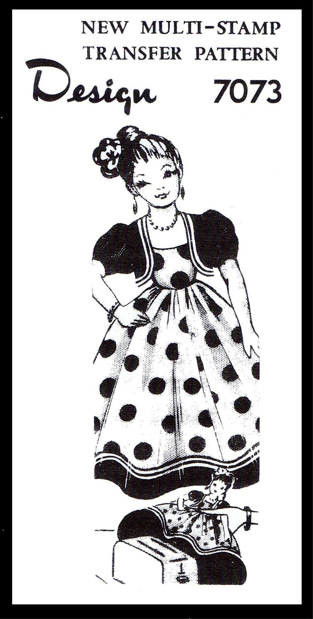 7073 Girl DOLL Toaster Cover and Clothes Pattern Design Mail Order ...