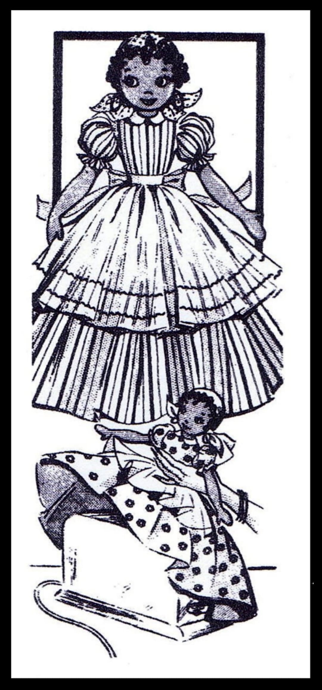 742 Girl DOLL Toaster Cover and Clothes Pattern Design Mail Order ...