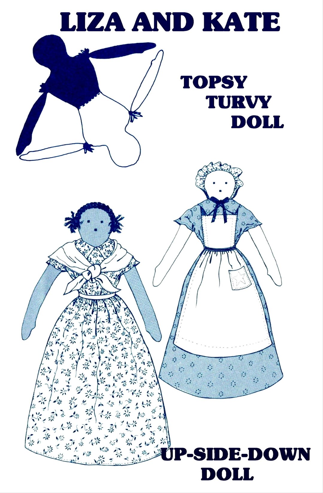 LETTER Upside Down Doll Pattern Topsy Turvy Pieces of Olde Liza and ...