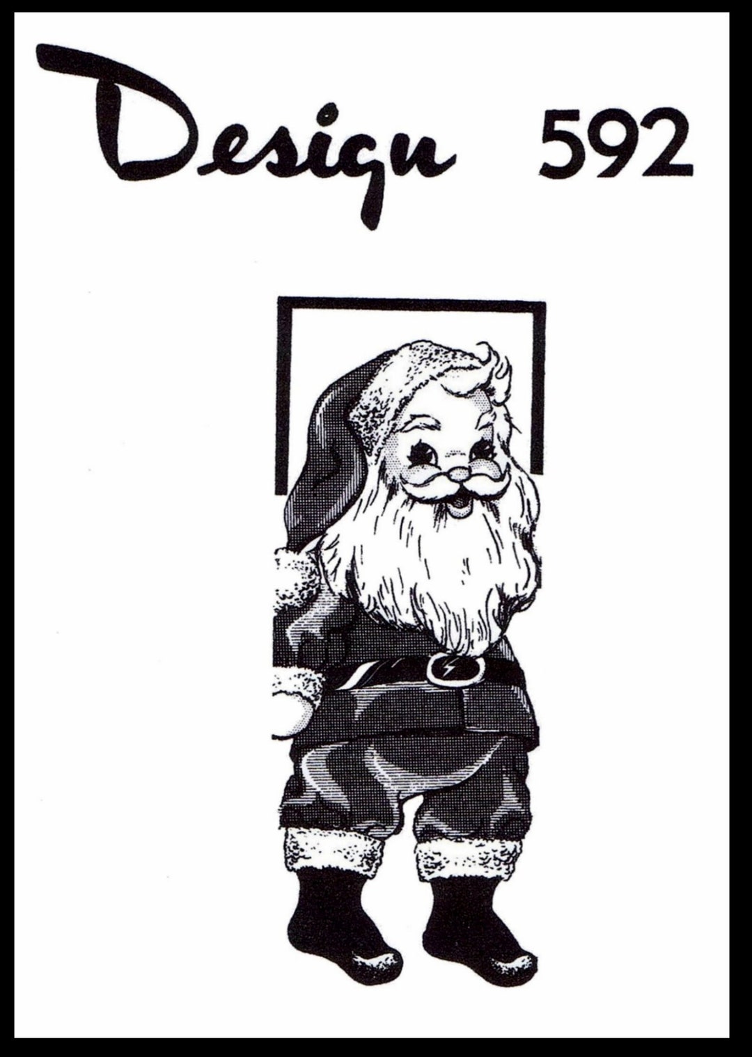Letter SANTA Sock DOLL Pattern and Clothes Design Mail Order 592 Toy - Etsy