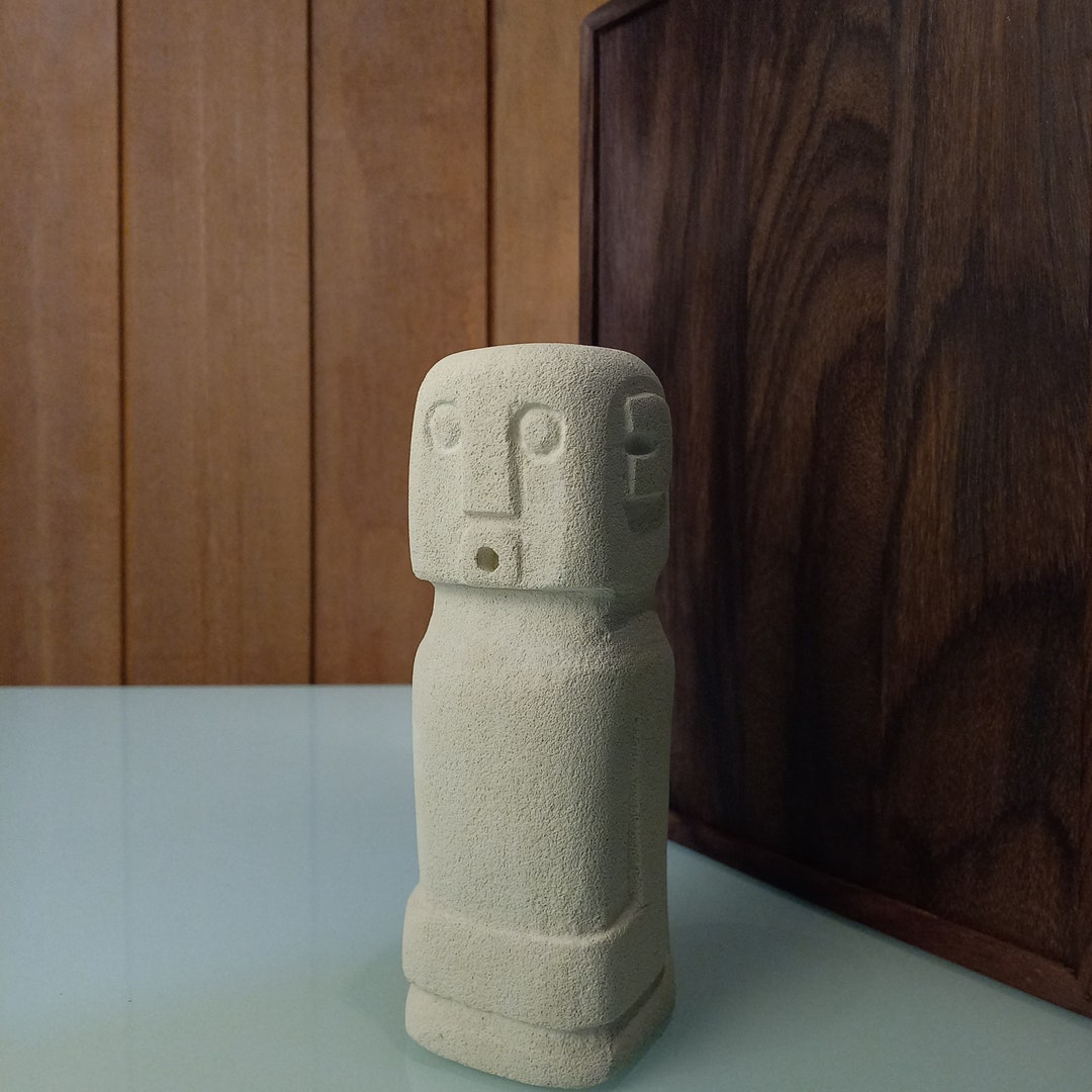 Hand Carved Stone Sculpture 6 Inch/ 15cm, Primitive Style, Home Decor ...