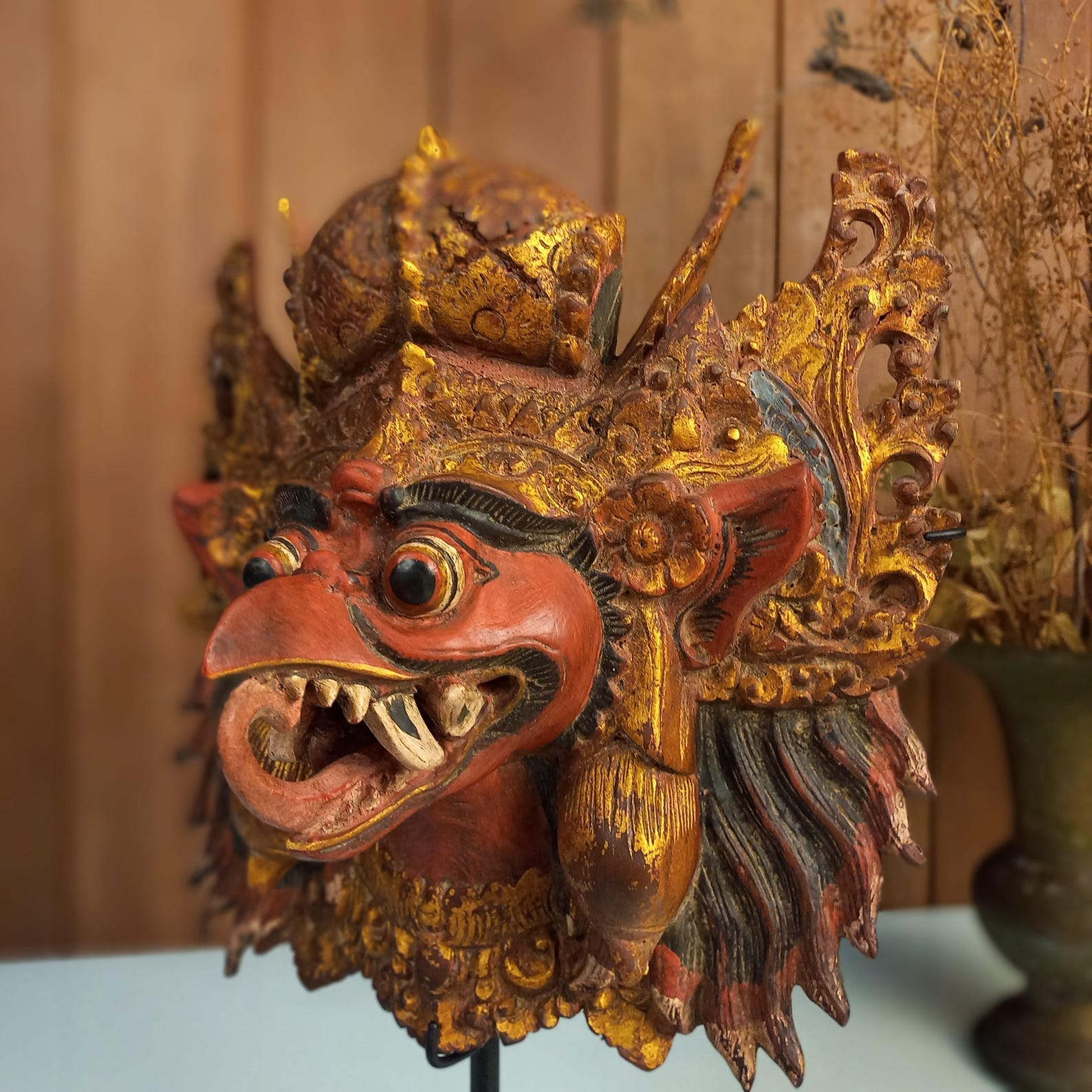 Hand Carved Garuda Bali Sculpture, Balinese Style Art Objects Table ...