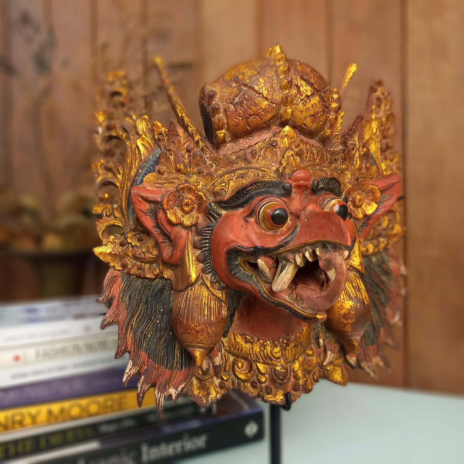 Hand Carved Garuda Bali Sculpture, Balinese Style Art Objects Table ...