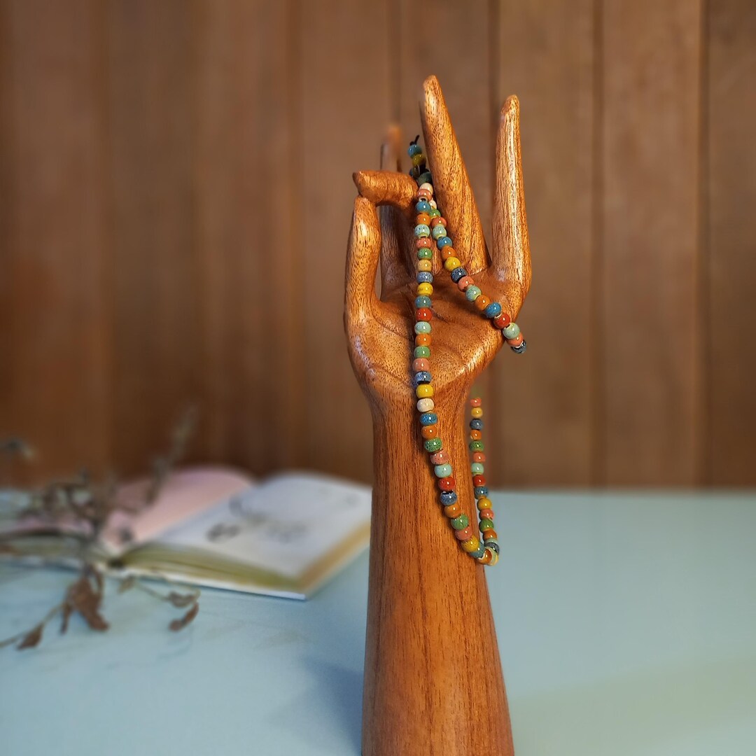 Wooden Hand Jewelry Stand – Hand Carved in Bali – Bracelet & Ring ...