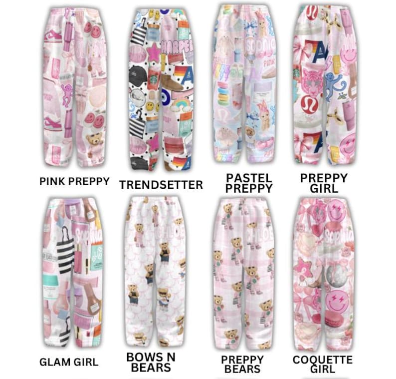 Custom Camp Minky Pajama Pants, Custom Camp, Camp Pajamas, Trunk Gift ...