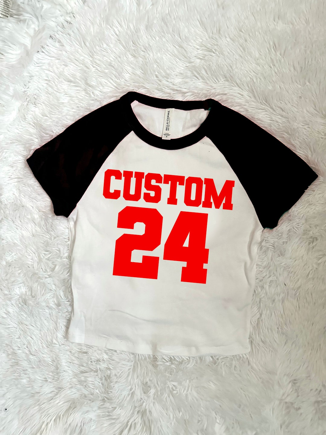 Custom College Varsity Baby Tee, Bed Party Gift, Graduation Gift ...