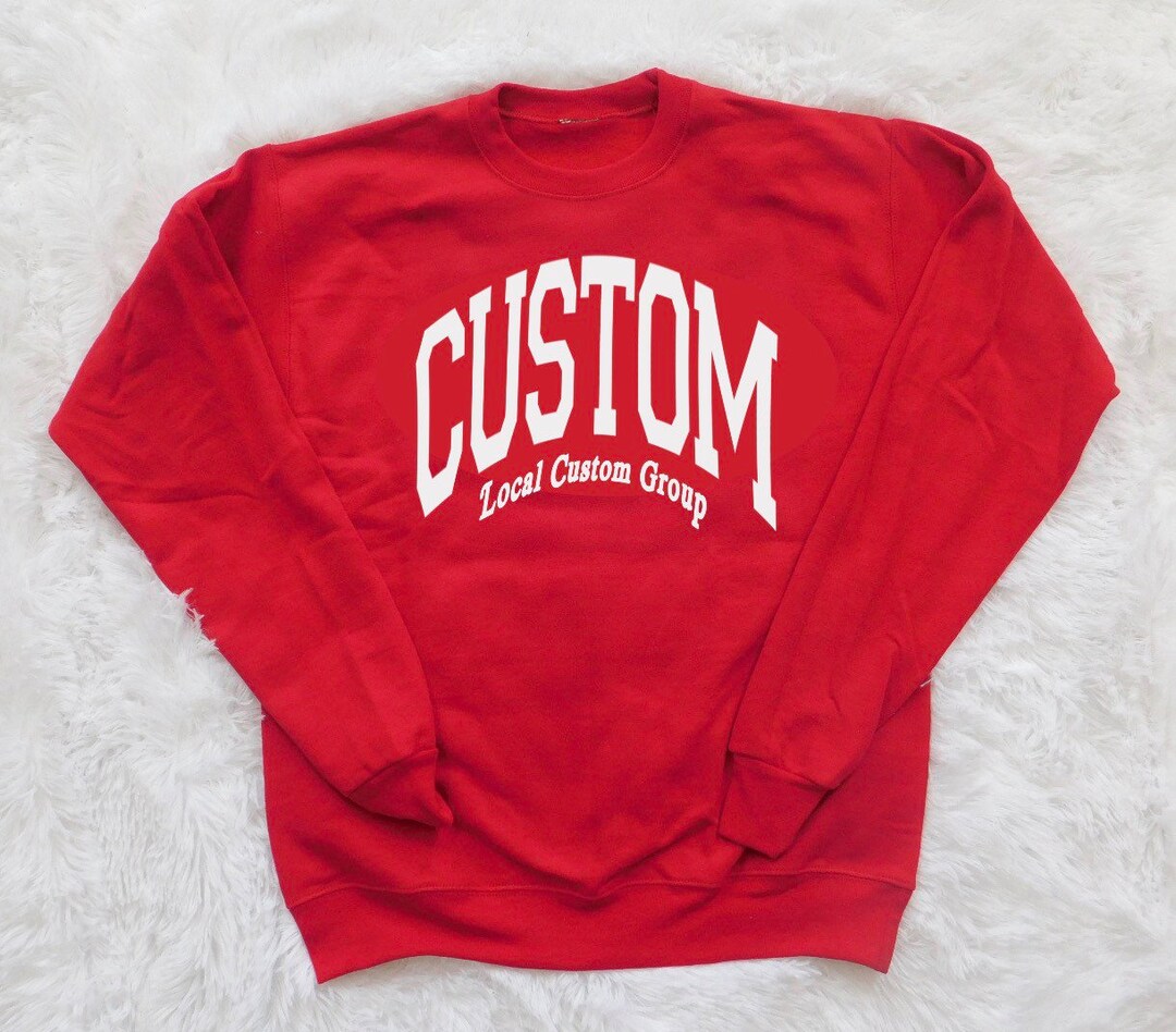 Custom College Sweatshirt, Custom College Merch, Bed Party Gift ...